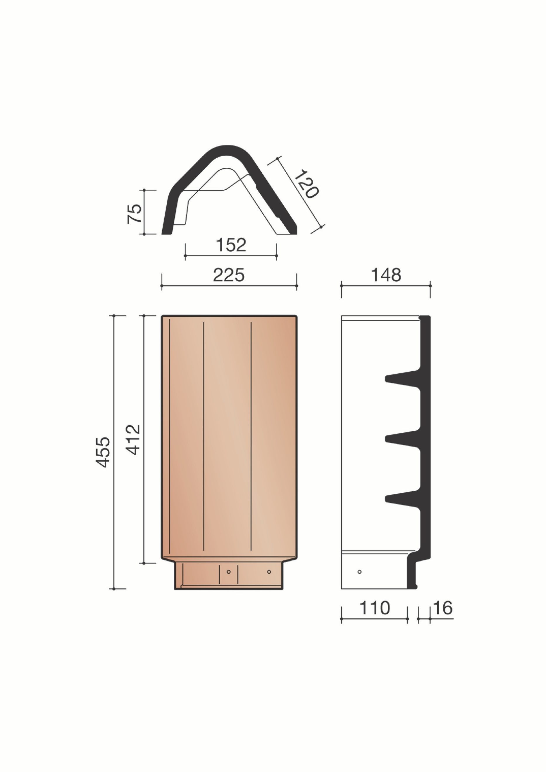 Tuile à côte Optima Rouge Koramic | Wienerberger