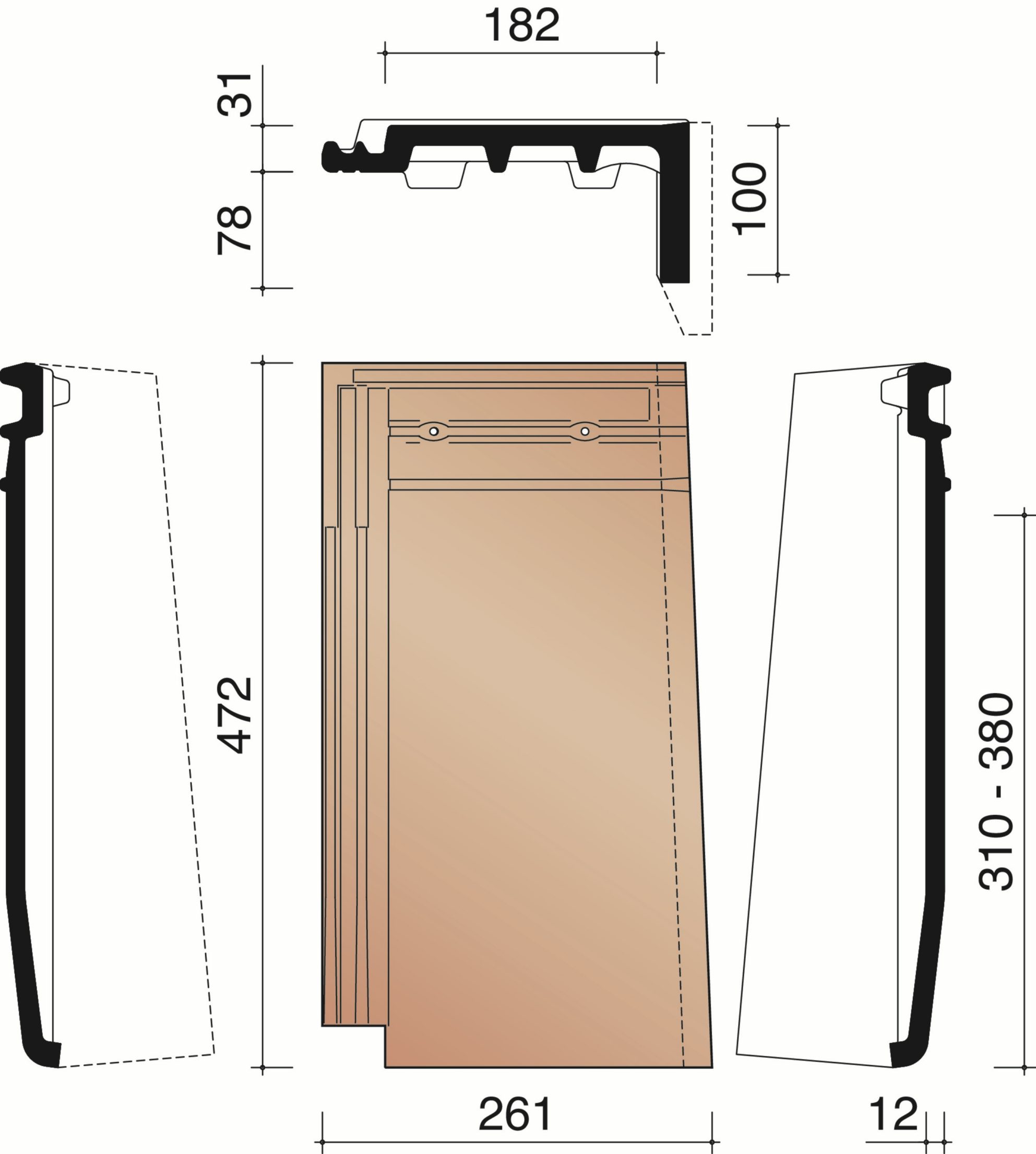 Tuile à aspect plat Actua Rouge Koramic | Wienerberger